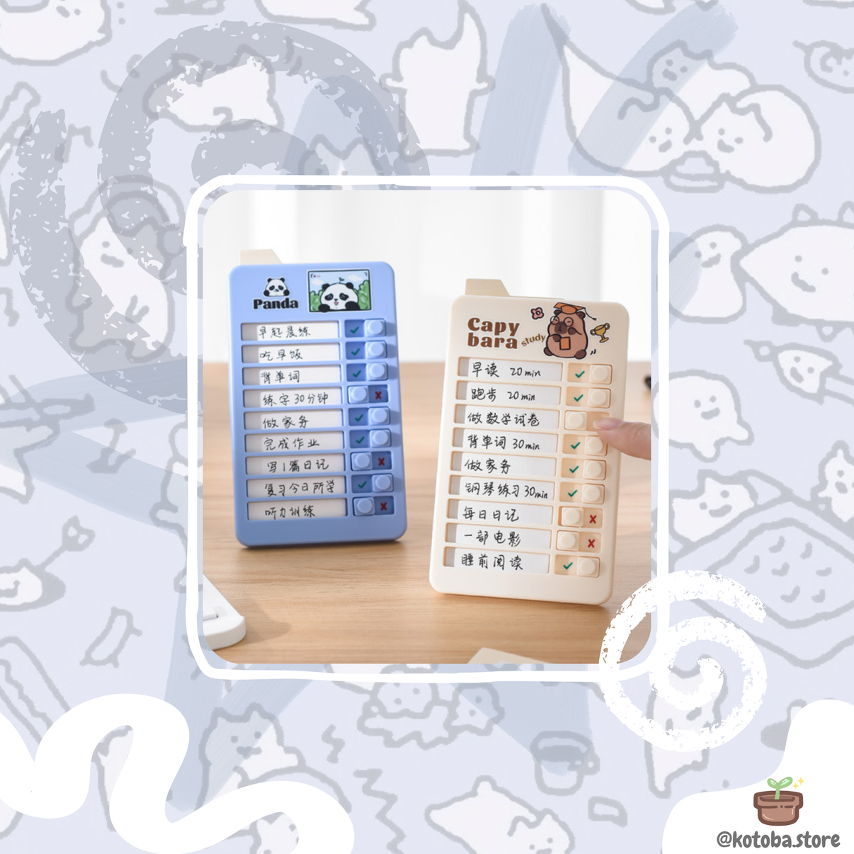 Daily Task Planning Board – Kotoba